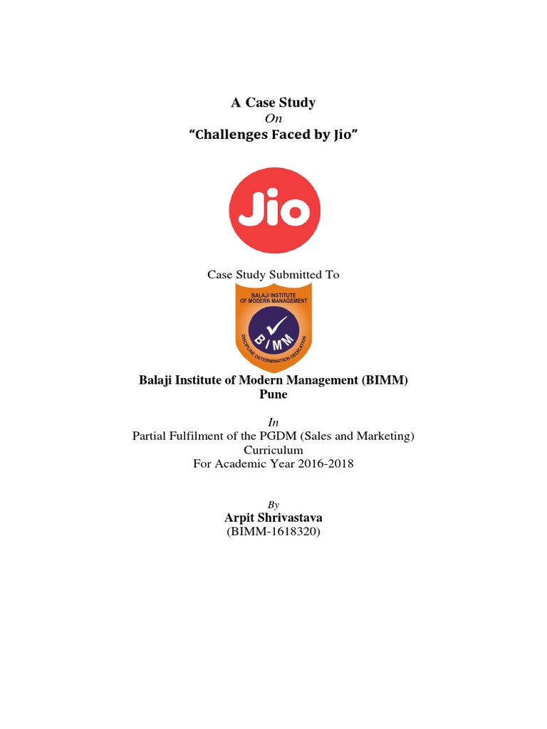 Jio Introduction Case Study | PDF | Mobile App | Information And ...