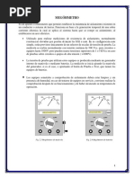 Funcionamiento y Tipos de Megger | PDF | Electricidad | Electromagnetismo