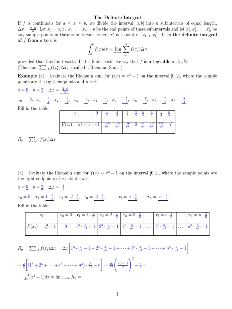 The Definite Integral | PDF | Integral | Geometry