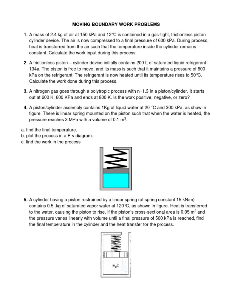 Moving Boundary Work. 2015 | PDF | Atmosphere Of Earth | Gases