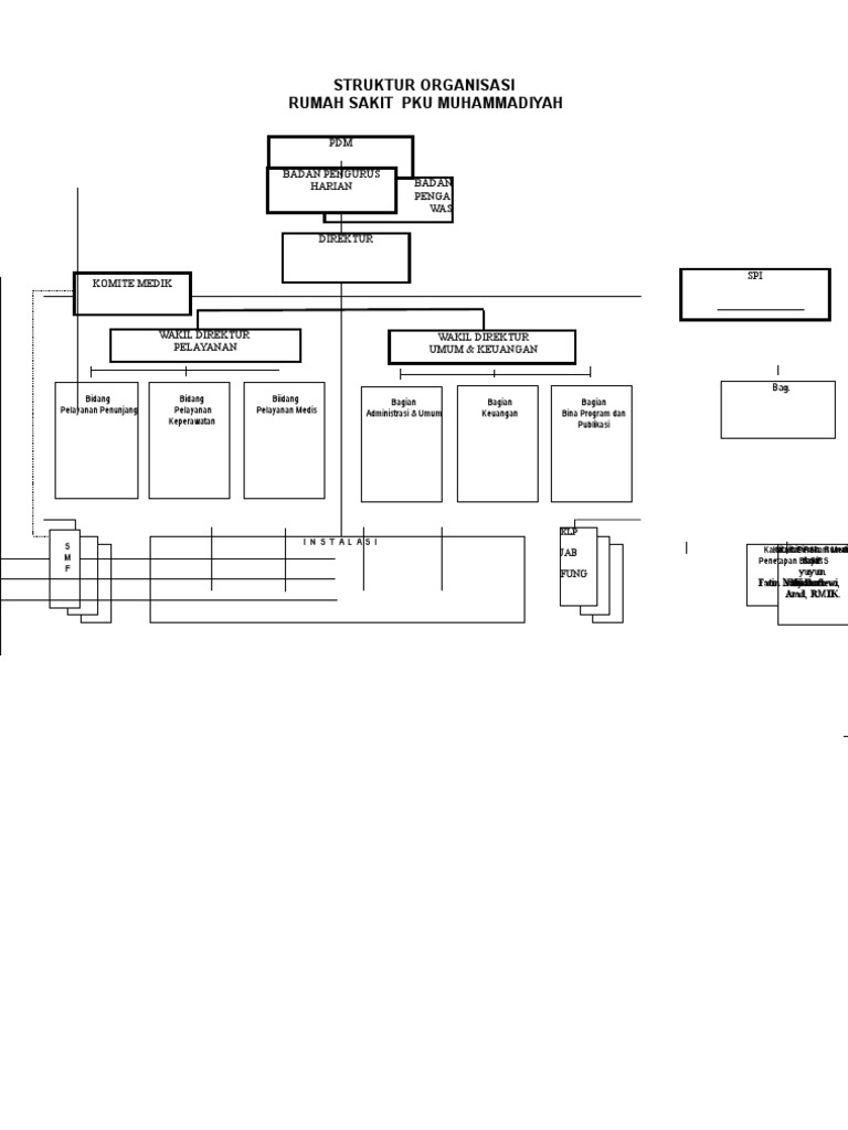 Struktur Organisasi RS Pku | PDF