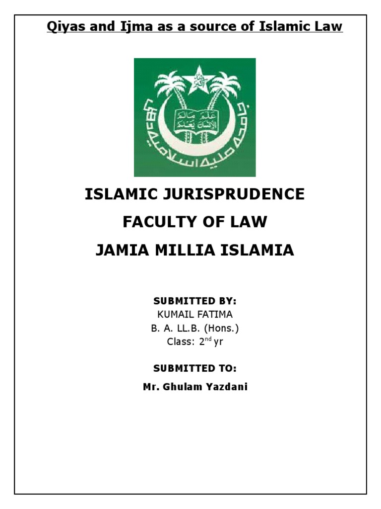 QIYAS and IJMA As A Source of Islamic Law | PDF | Hadith | Muhammad
