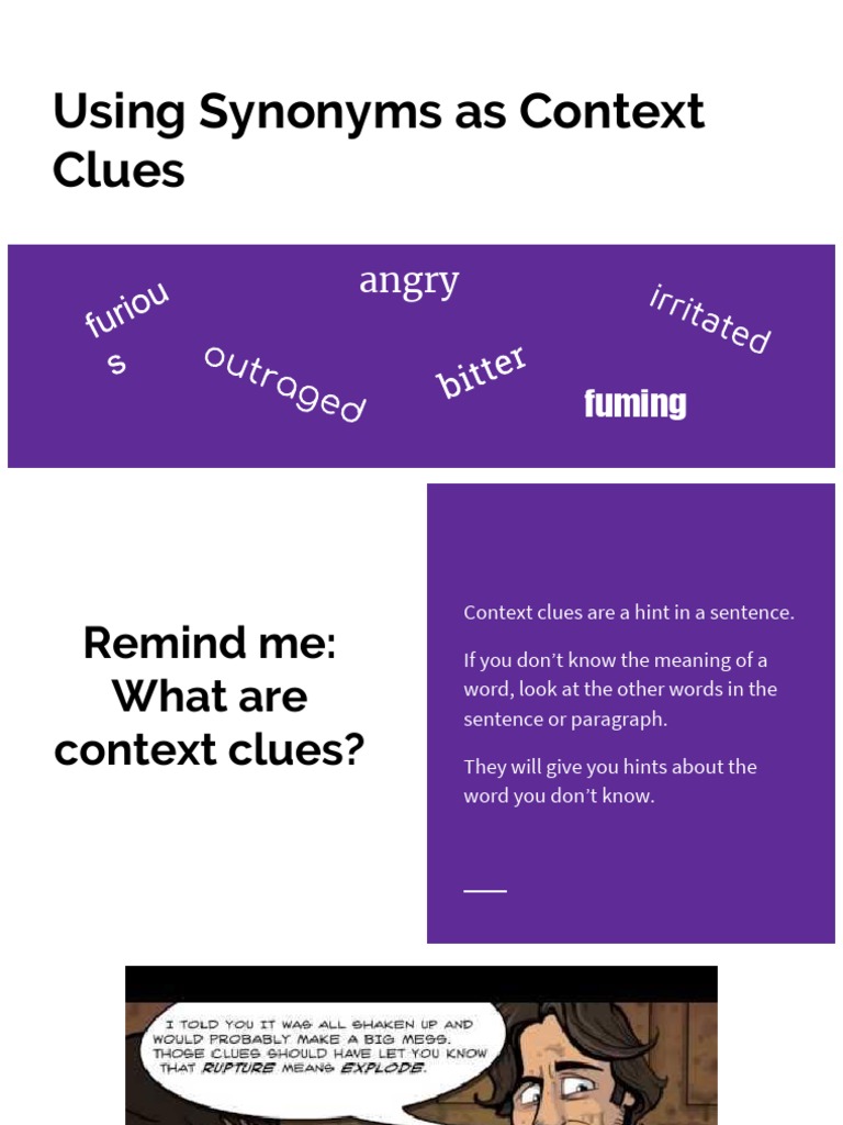 Using Synonyms As Context Clues | Download Free PDF | Logic | Cognitive ...
