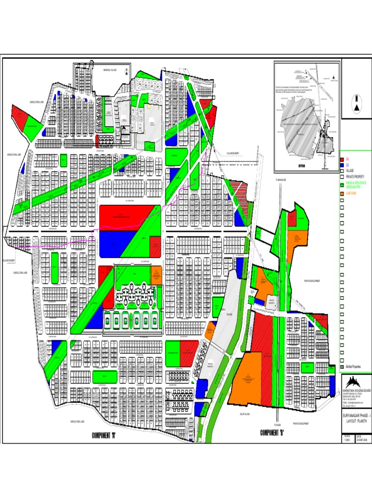 Suryanagar Phase-1 Layout Plan PDF | PDF