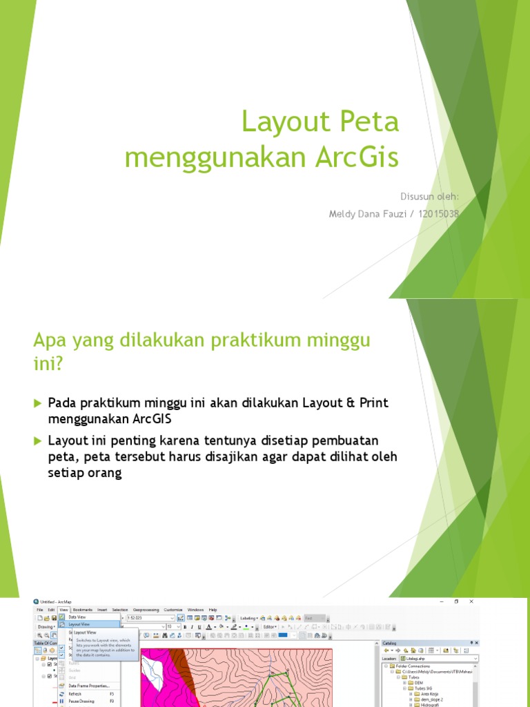 Layout Peta Menggunakan ArcGis | PDF
