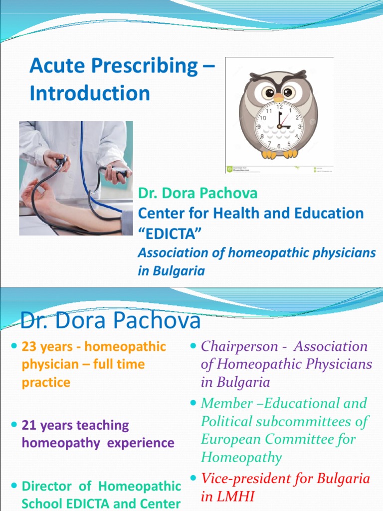 Acute Prescribing in Homeopathy | PDF | Homeopathy | Influenza