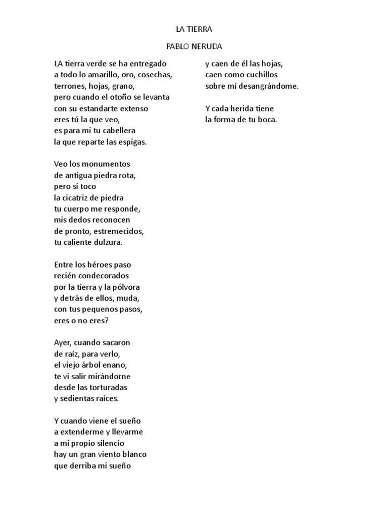 Poemas A La Tierra | PDF | Tierra | Ocio