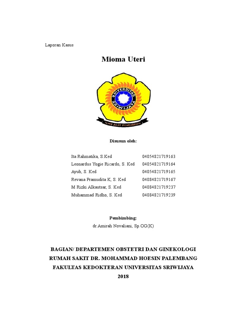 Case Mioma Obgyn | PDF