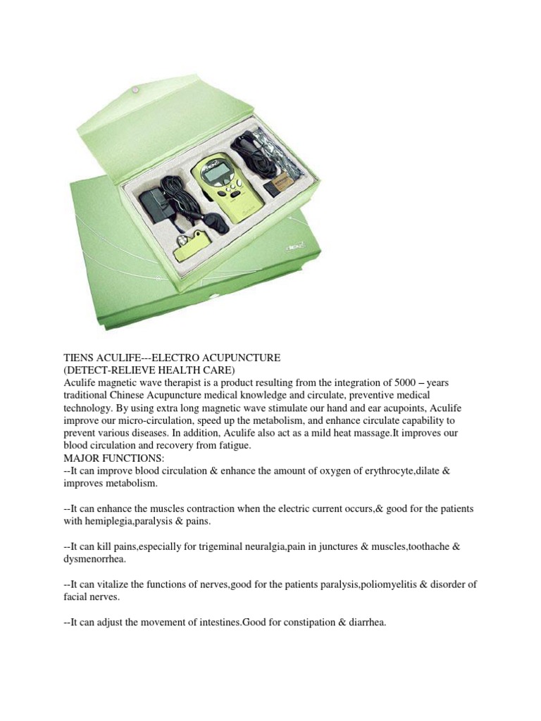 Tiens Aculife | PDF | Acupressure | Acupuncture