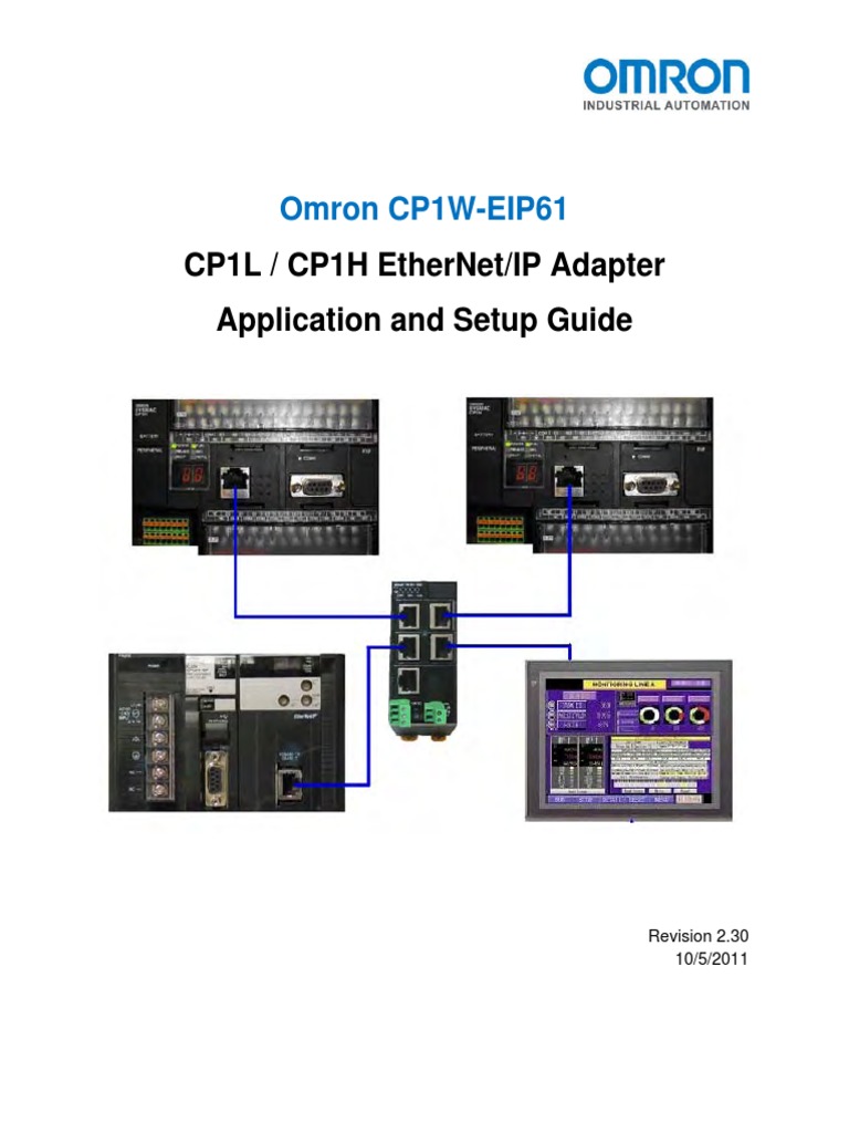 CP1W-EIP61 SetupGuide Manual en 201111 PDF | PDF | Programmable Logic Controller | Input/Output