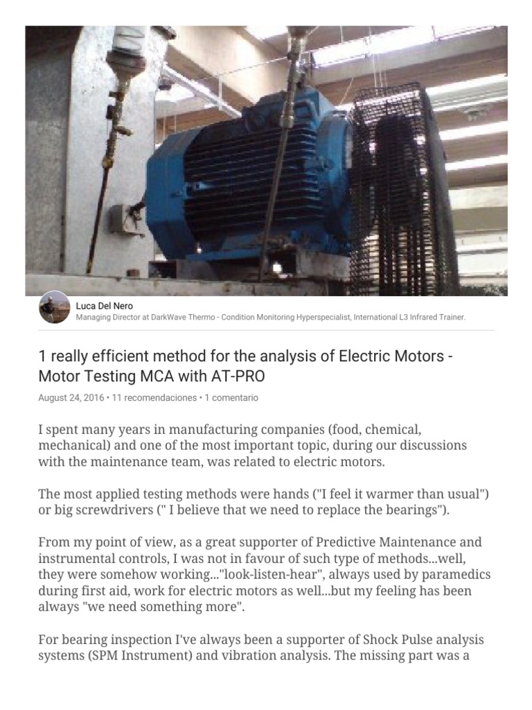Really Efficient Method For The Analysis of Electric Motors - Motor ...