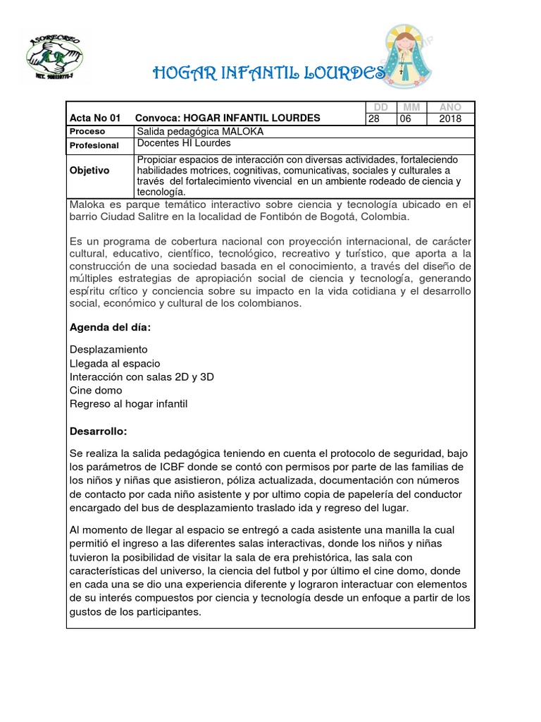 Acta MALOKA Guia | PDF | Science | Ciencia (general)
