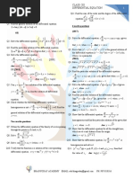Engineering Mathematics: Test Paper-1 | PDF | Equations | Differential ...