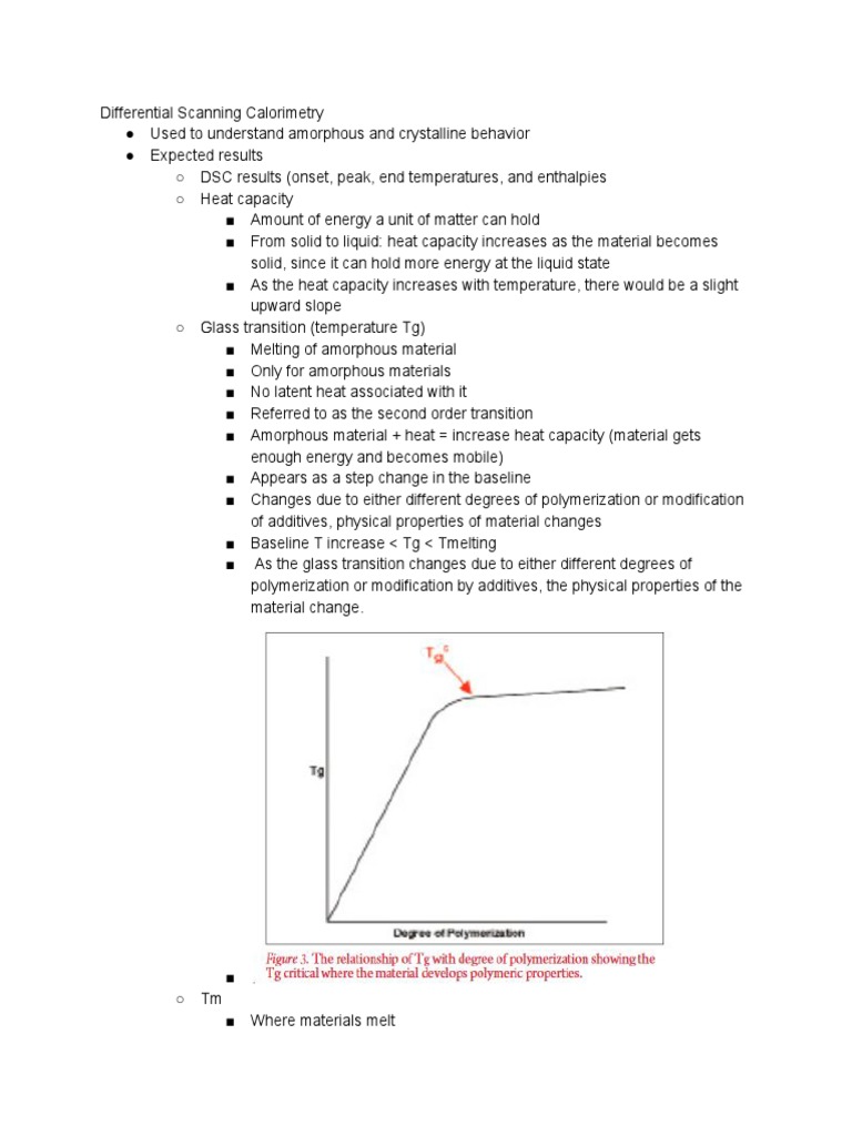 DSC and RVA Analysis of Starch Materials | PDF | Differential Scanning ...