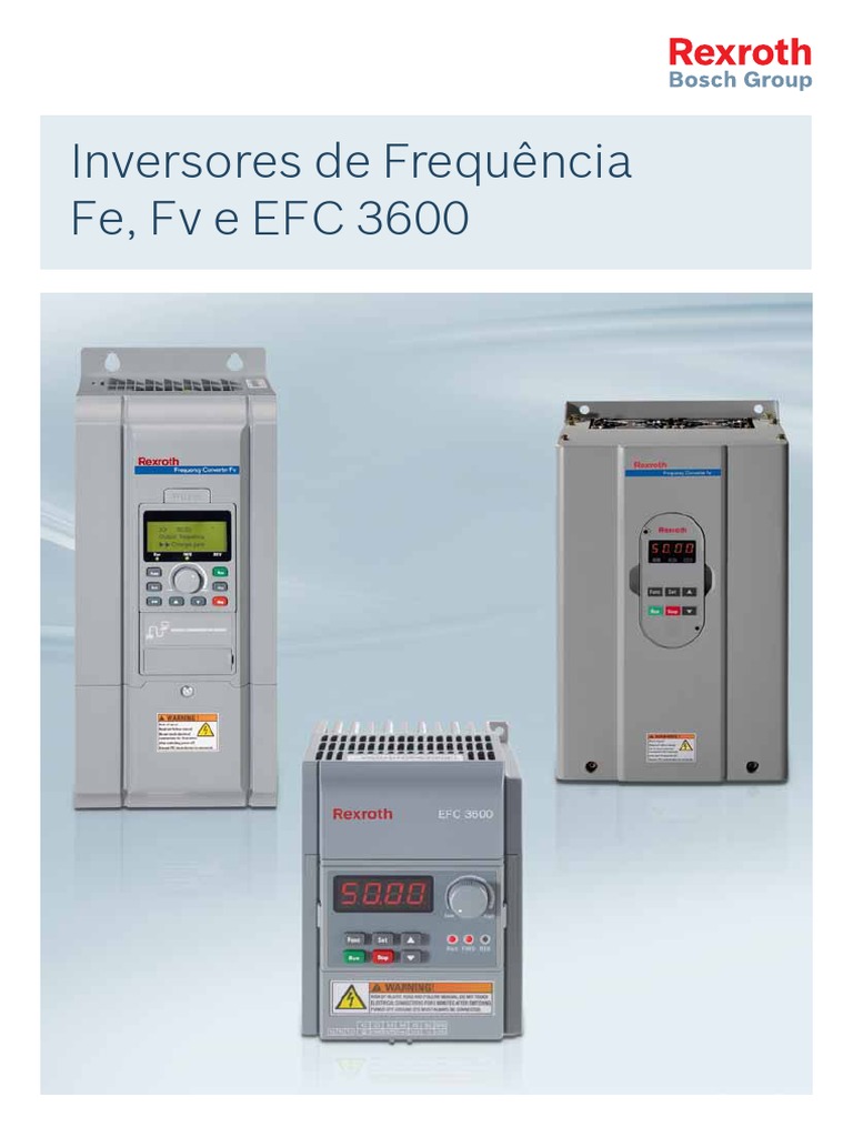 Rexroth-Inversores de Frequencia.pdf | Engenharia Elétrica | Tecnologia