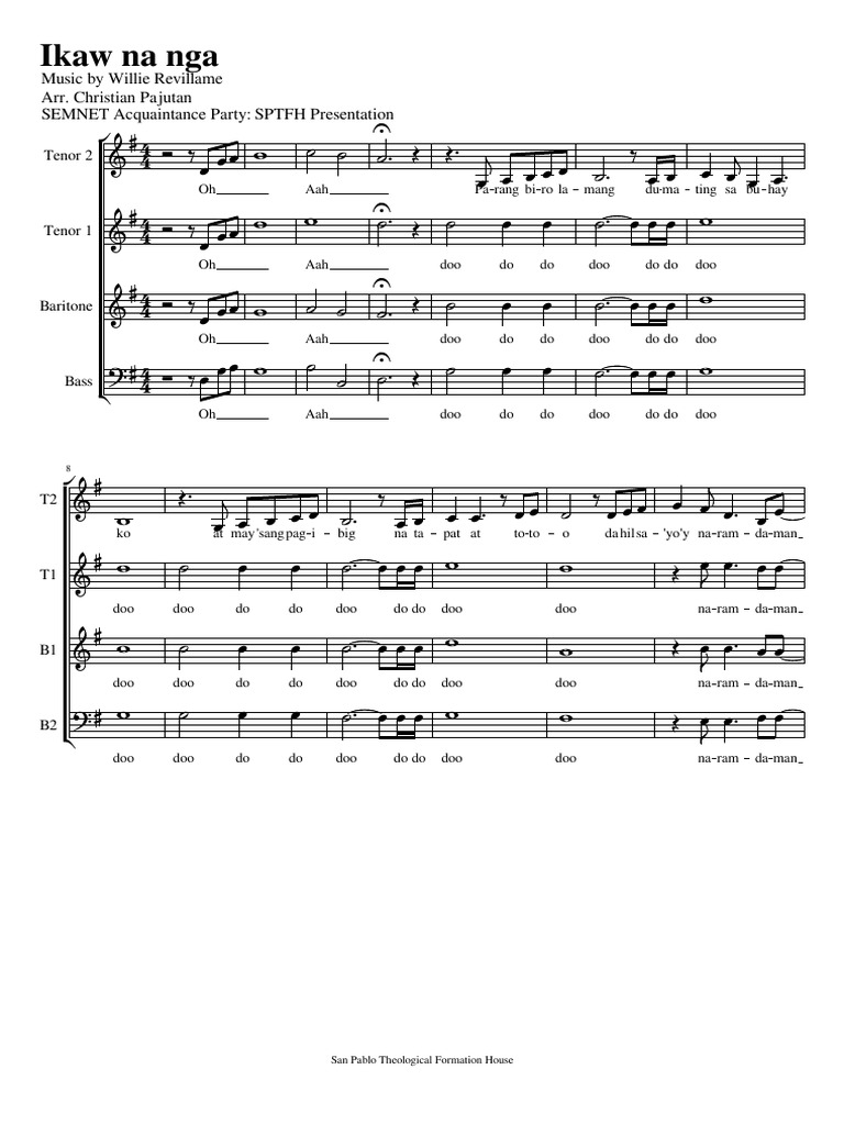 Ikaw Na Nga (Satb) | PDF