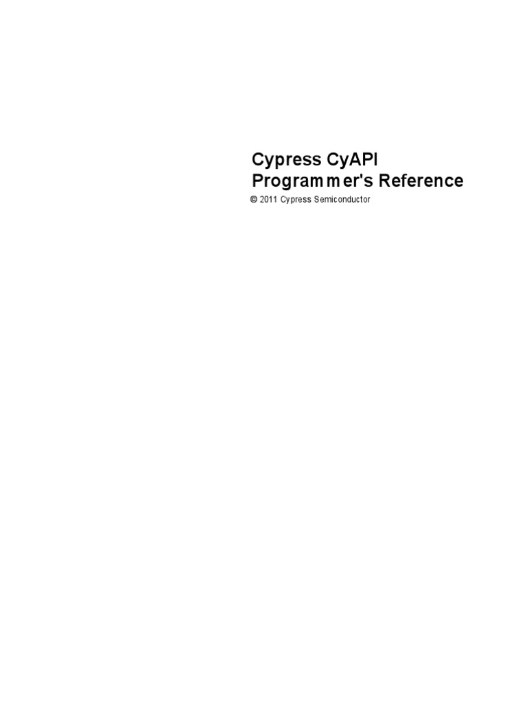 CyAPI1 PDF | PDF | Library (Computing) | Class (Computer Programming)