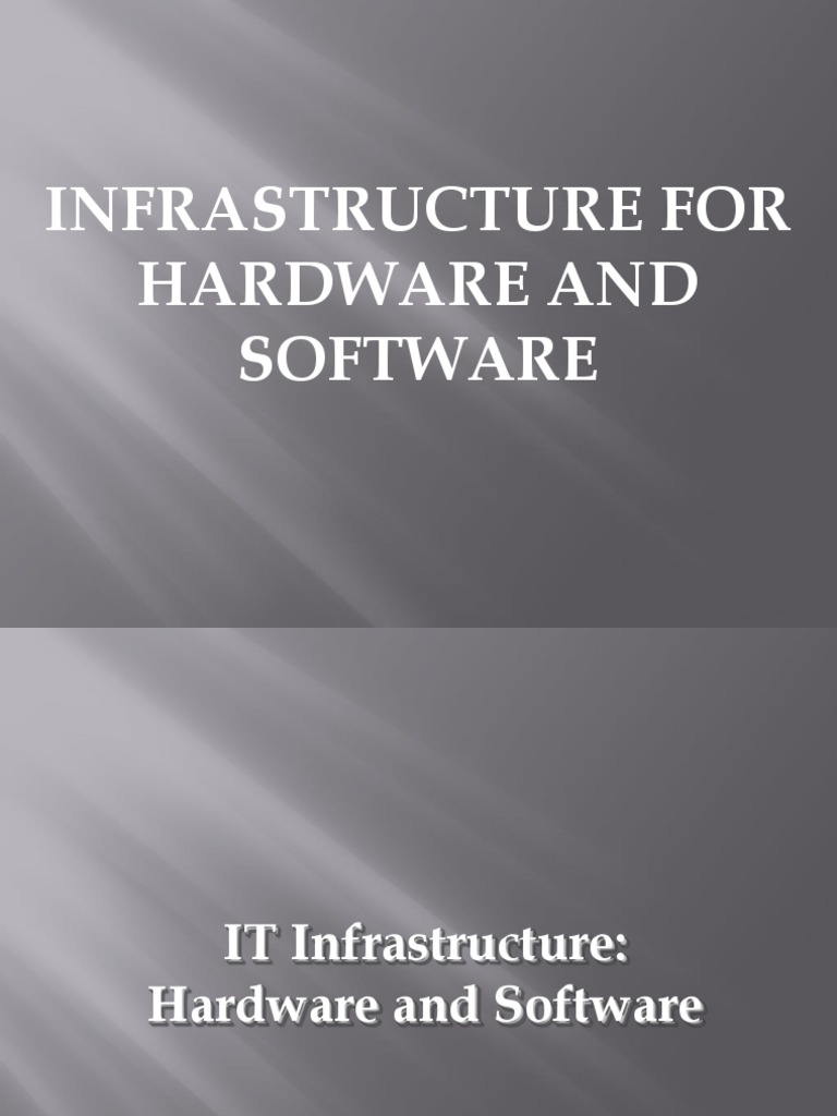 IT Infrastructure: Hardware Overview | PDF | Web Service | Cloud Computing