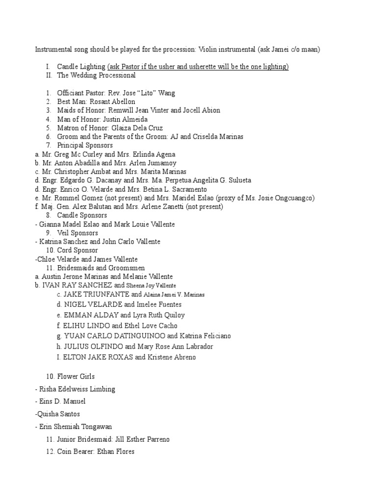 To All Concerned | PDF | Wedding | Bridesmaid