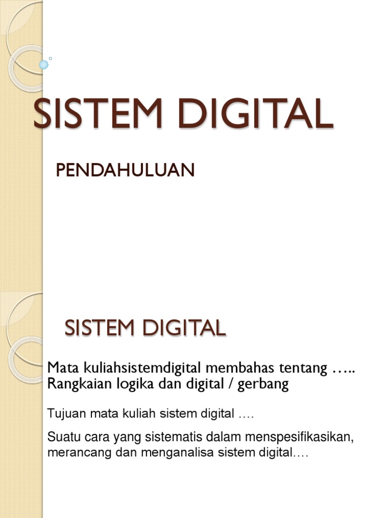 Pengantar Sistem Digital dan Bilangan | PDF
