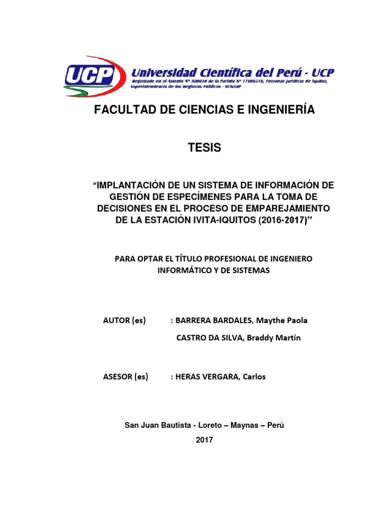 Tesis Final PDF | PDF | Software | Calidad (comercial)