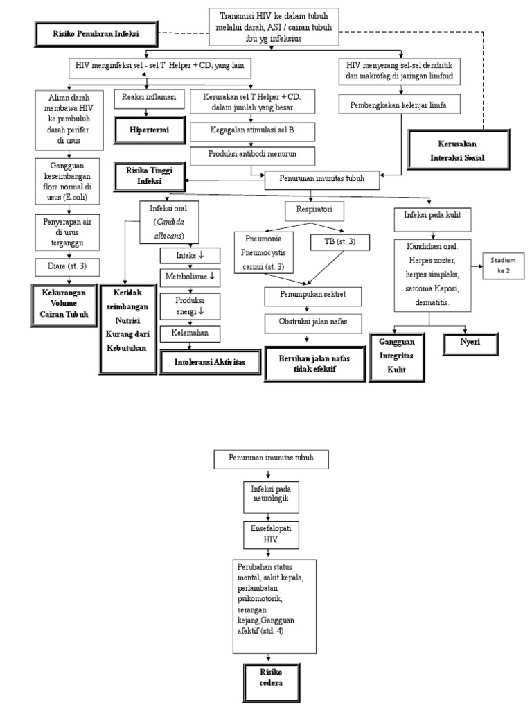 Pathway Patofisiologi Hiv Aids | PDF