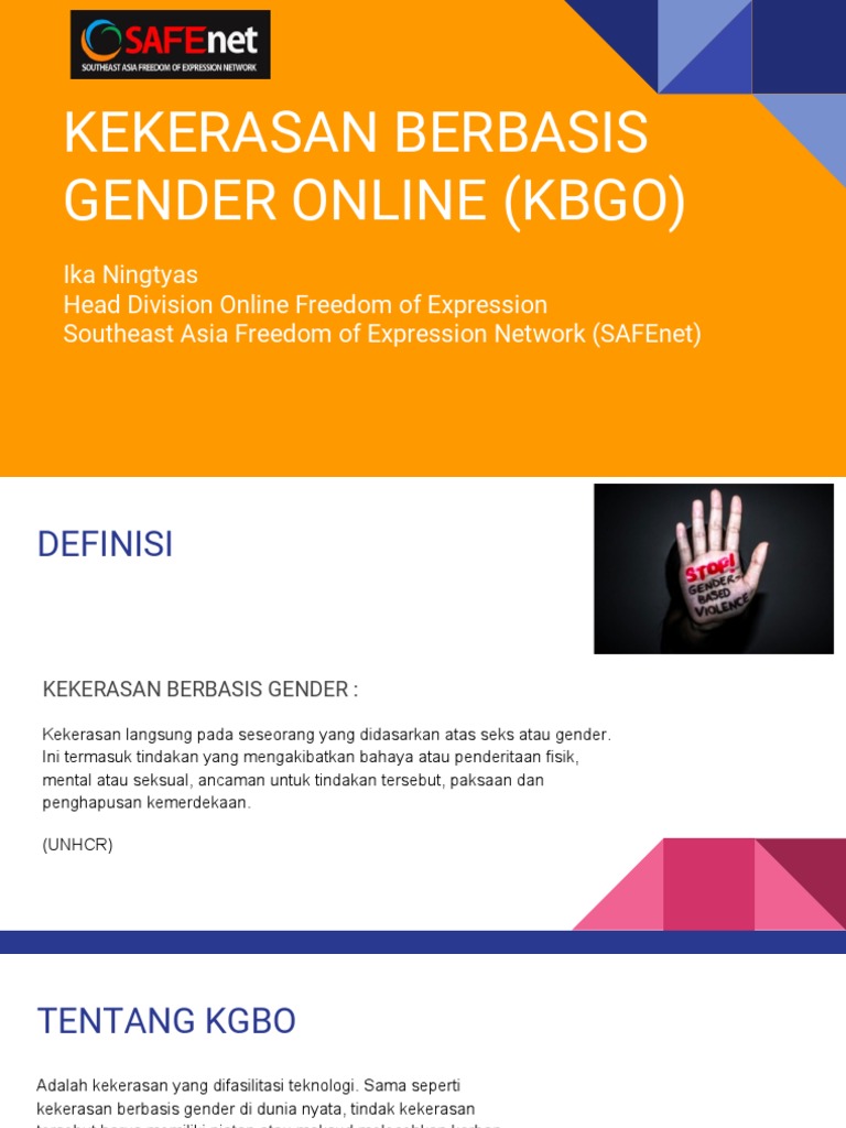 Kekerasan Berbasis Gender Online (Kbgo) PDF | PDF