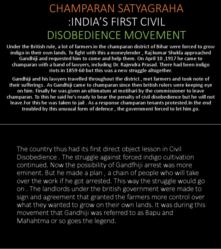 Champaran Satyagraha | PDF