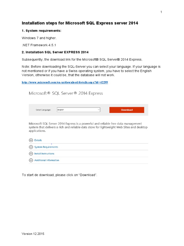 Installation SQL Database | PDF | Microsoft Sql Server | Information Technology Management