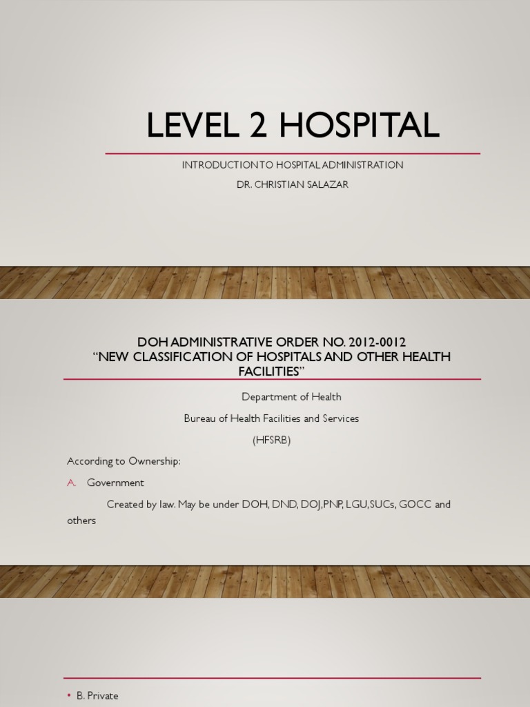 Level 2 Hospital | Download Free PDF | Hospital | Nursing