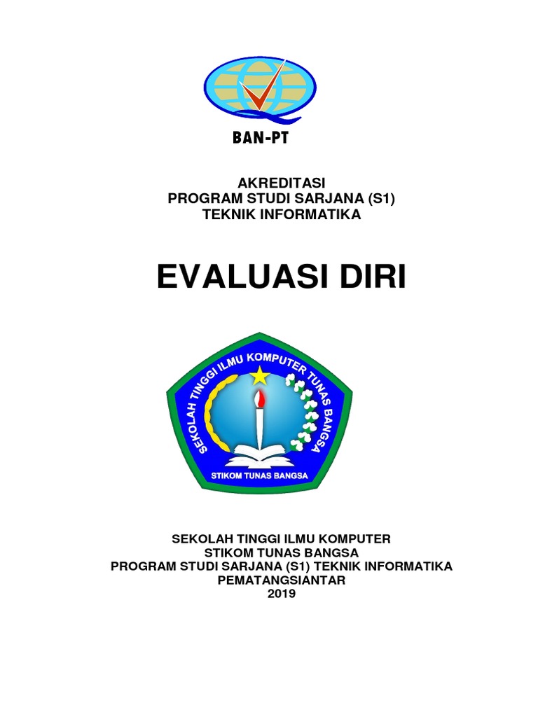 Evaluasi Diri Program Studi Teknik Informatika STIKOM Tunas Bangsa | PDF
