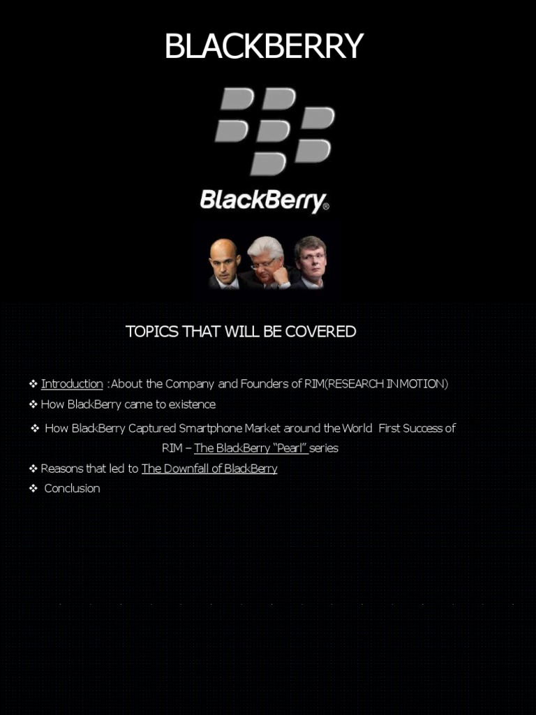 Blackberry Downfall | PDF | Black Berry Limited | Blackberry
