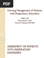 Respiratory Assessment Checklist | PDF | Lung | Thorax