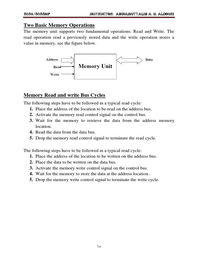 How Memory Is Addressed in 8088 and 8086 Microprocessors | PDF | Input/Output | Data