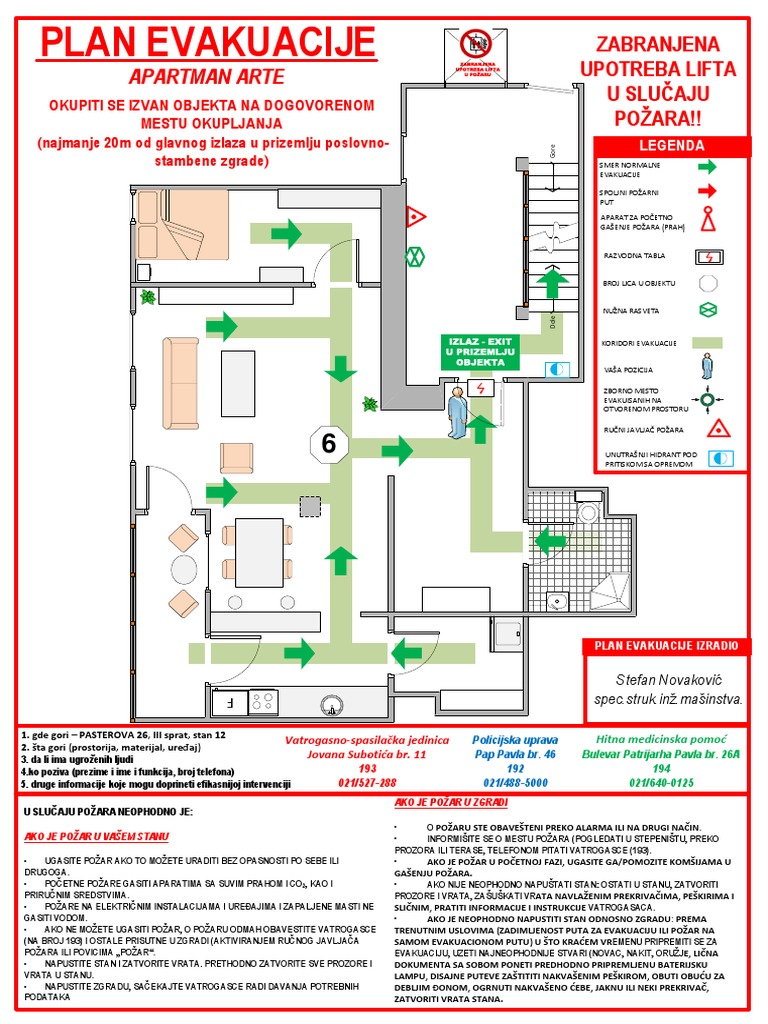 Plan Evakuacije 2 | PDF