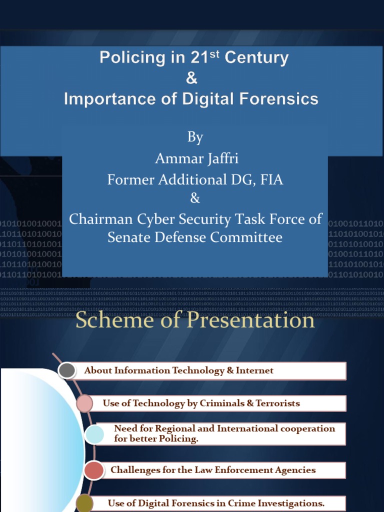 By Ammar Jaffri Former Additional DG, FIA & Chairman Cyber Security ...