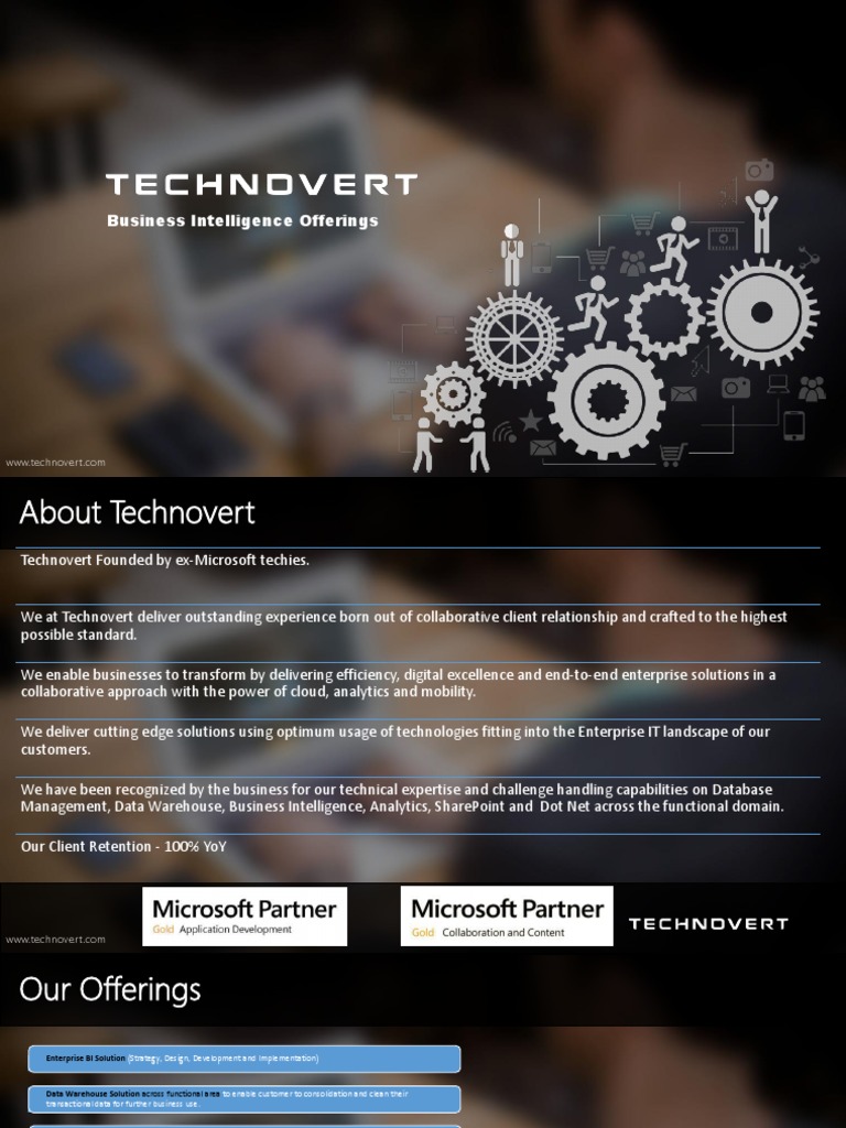 Technovert - General - BI Offerings | PDF | Business Intelligence | Databases