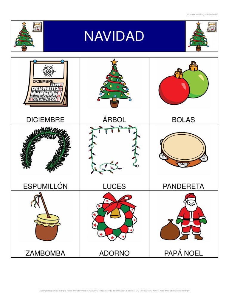 Bingo Navideño para Imprimir | PDF