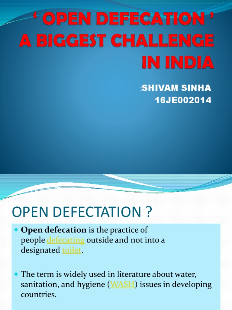 Open Defecation ' | Download Free PDF | Public Health | Hygiene