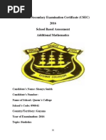 Math SBA Topic Ideas and Examples | PDF | Computers