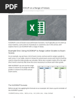 VLOOKUP & HLOOKUP Practice Worksheet | PDF