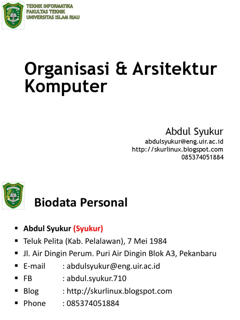 Modul Organisasi Dan Arsitektur Komputer PDF | PDF