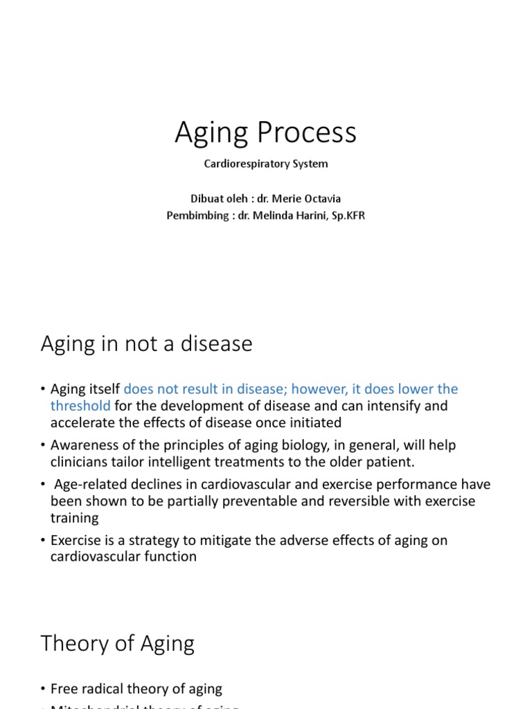 Pr Aging Process Pdf Ageing Aorta