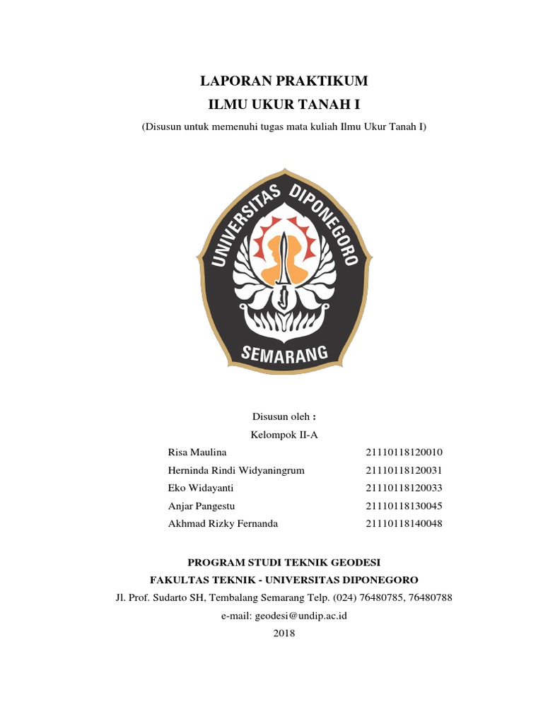 Laporan Iut 2a Geodesi Undip 2018 PDF | PDF
