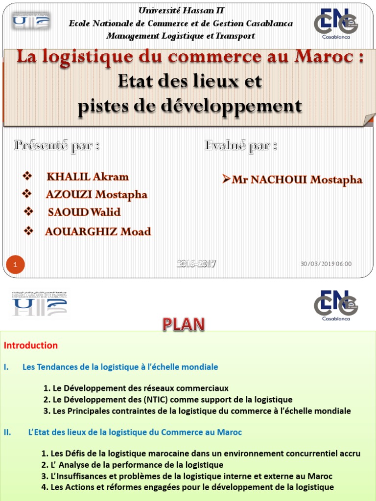 La Logistique Du Commerce Au Maroc | PDF | Maroc | Port