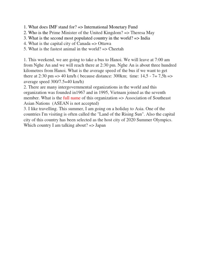 What Does IMF Stand For? International Monetary Fund 2. Who Is The 3 ...