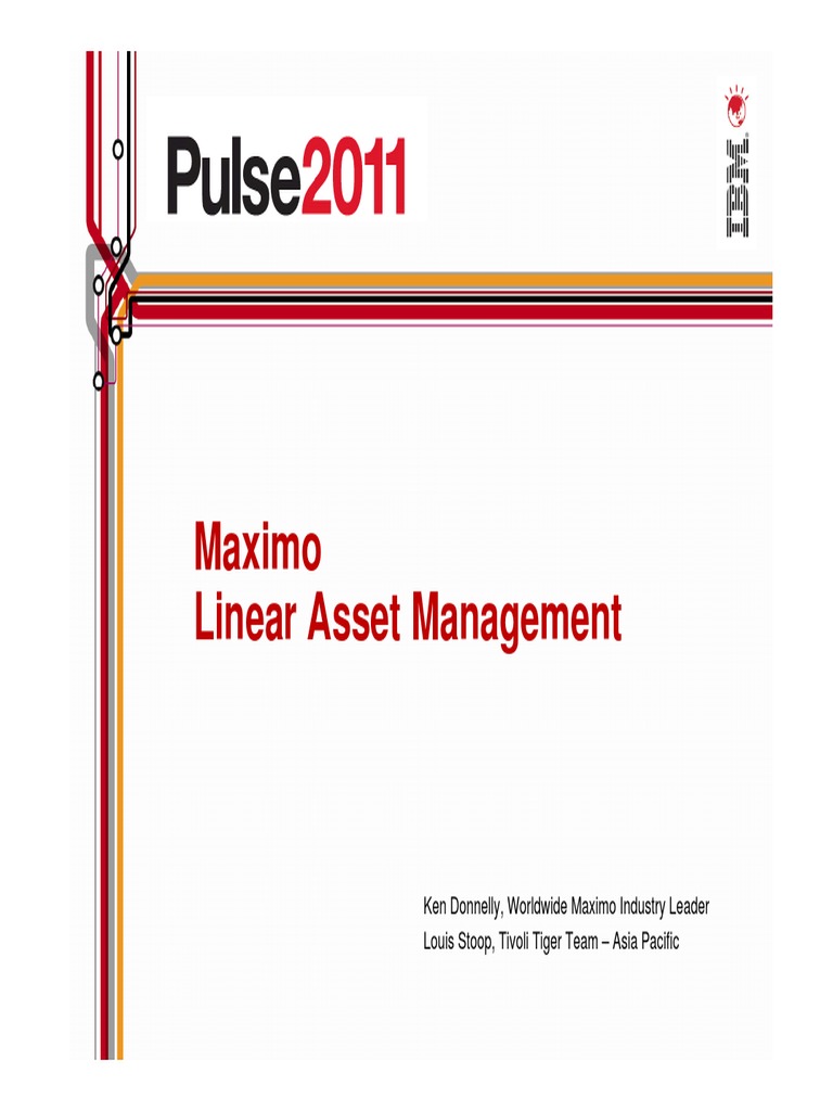 Session 7 Linear Asset Management | PDF | Road | Rail Transport