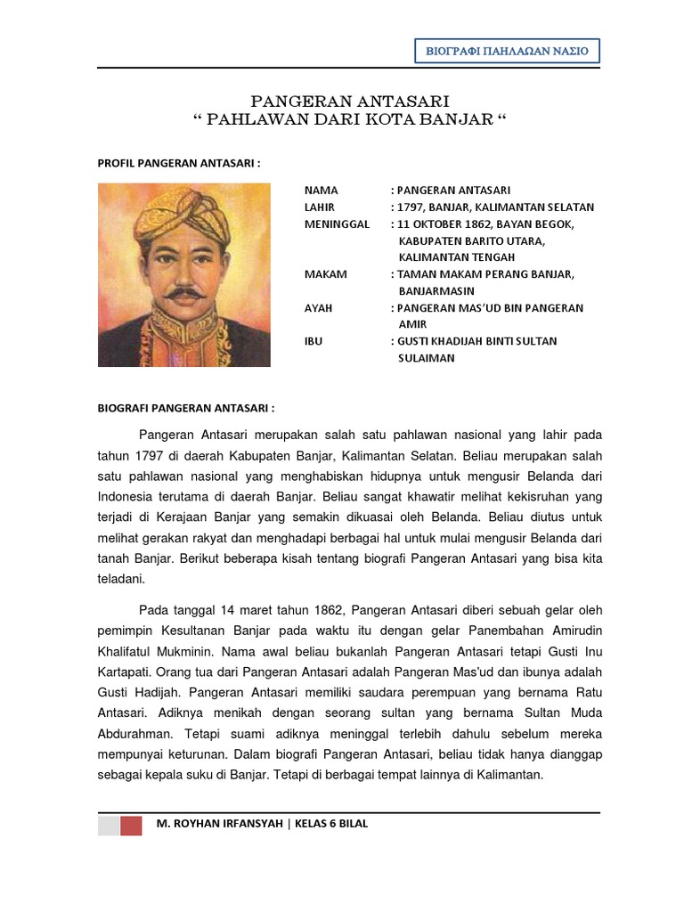 Pangeran Antasari | PDF