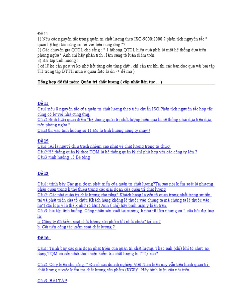 De Thi Quan Tri Chat Luong | PDF
