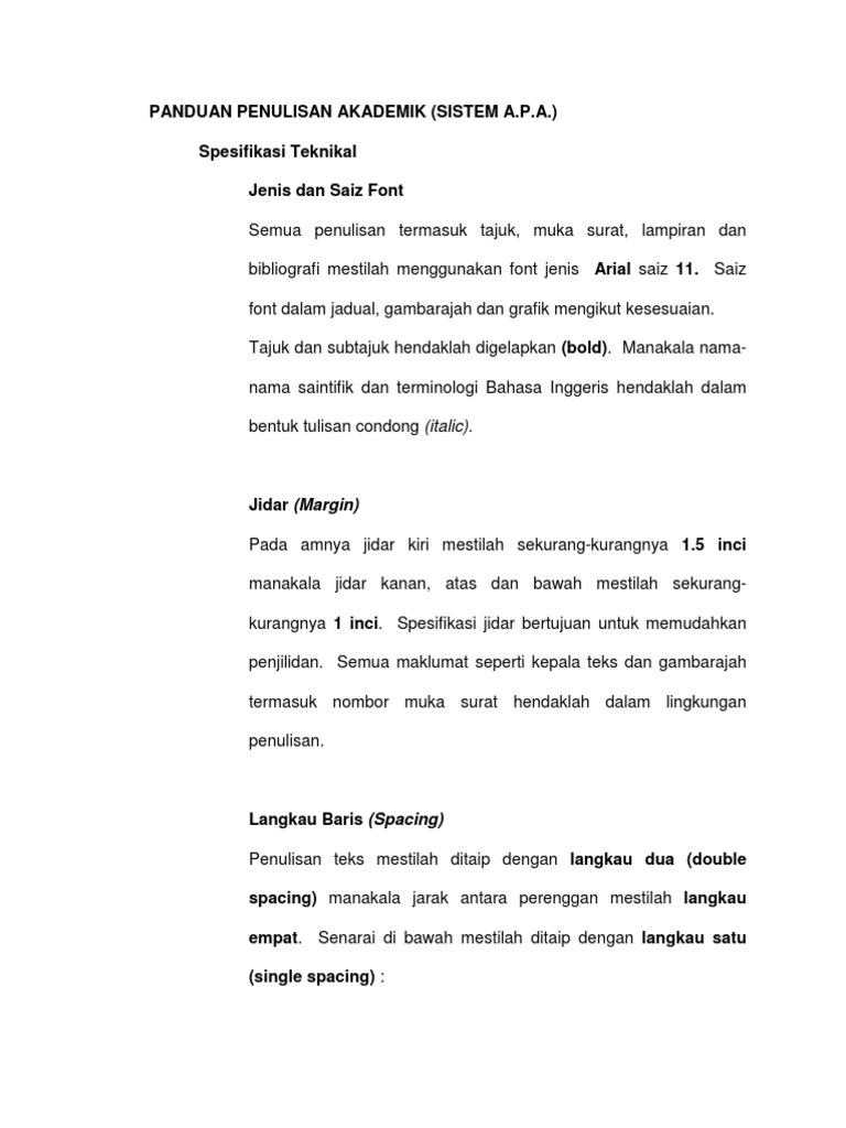 Format Penulisan Akademik PDF | PDF | Kajian Bahasa Asing | Seni